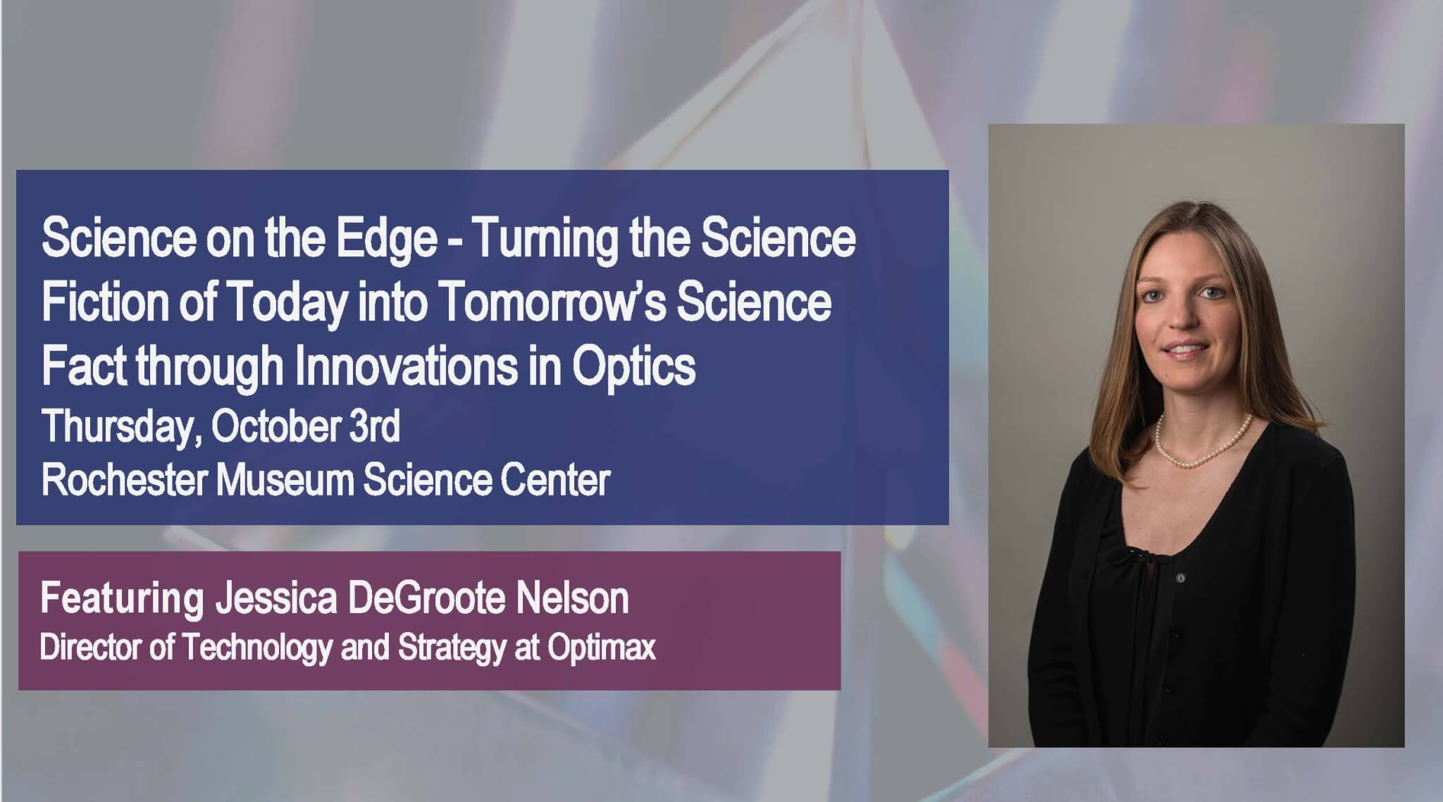 News: Science on the Edge - Optimax Systems, Inc